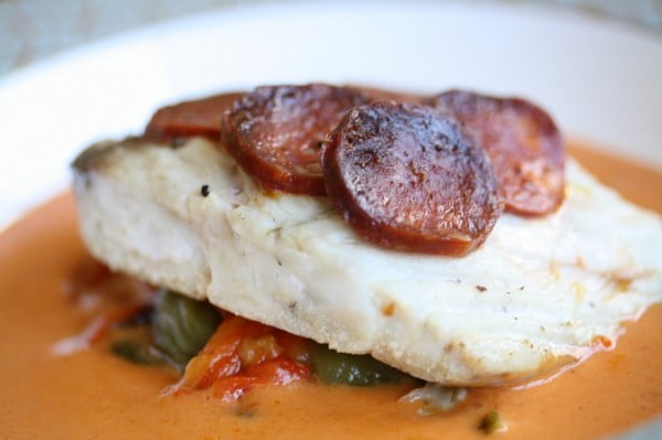 Mérou Rôti, Poivron Confit et Coulis de Tomate – La Cuisine de Fabrice